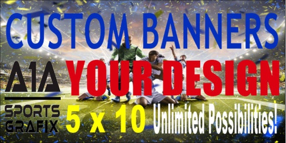 Custom Mesh Banner 10ft X 5ft Full Color Custom Printed Banner | Etsy