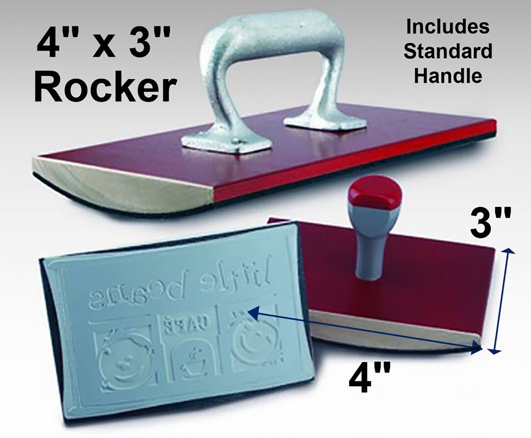 4" X 3" Rocker Mount Custom Rubber Stamp - Etsy
