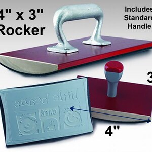 4" X 3" Rocker Mount Custom Rubber Stamp - Etsy