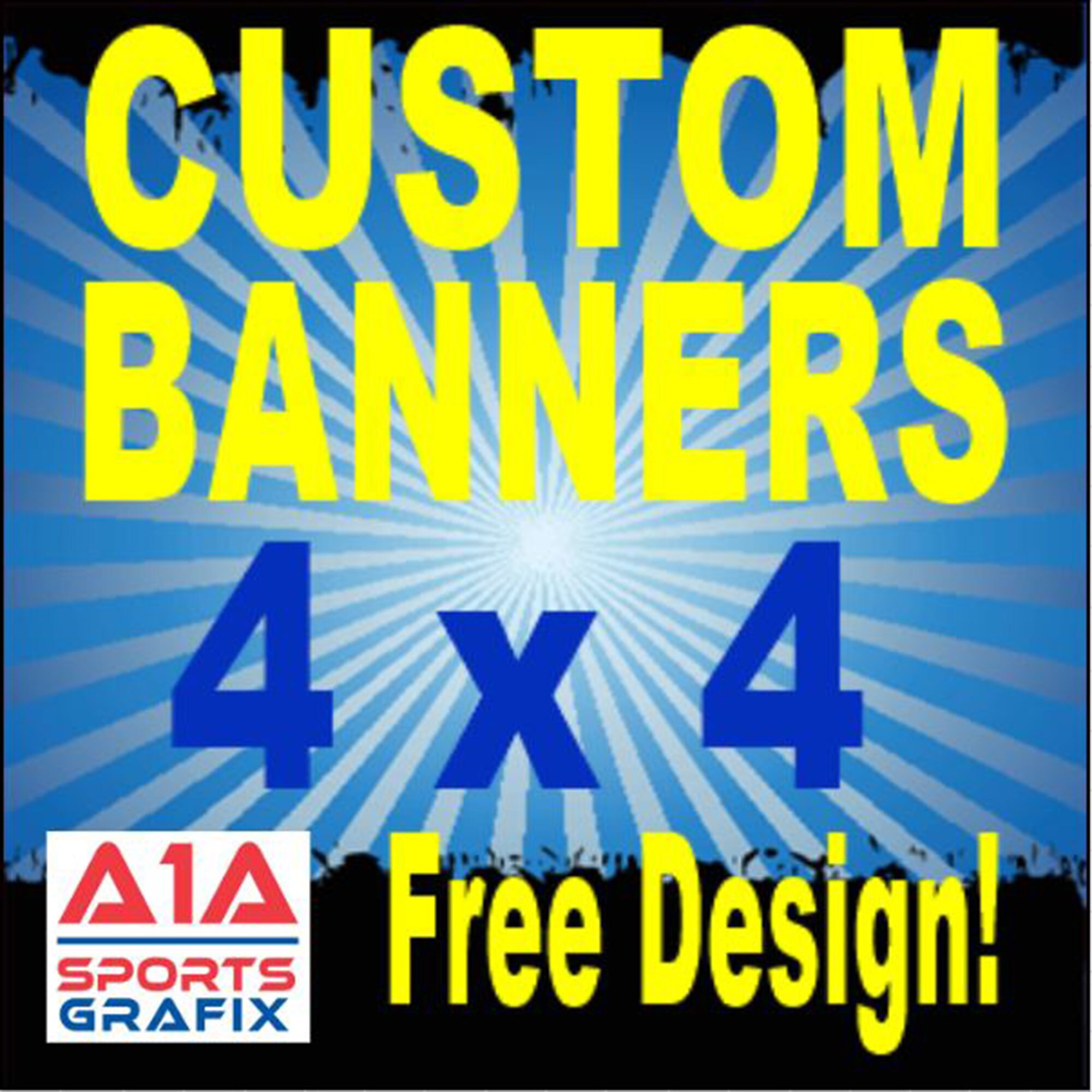 Custom Vinyl Banner 4ft X 4ft Full Color Custom Printed Banner - Etsy