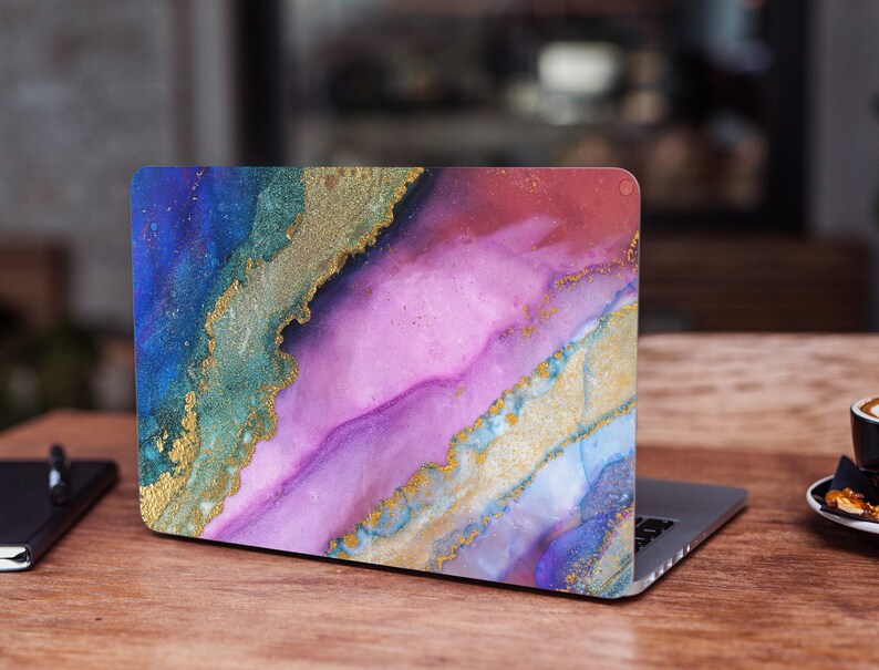 Purple Marble Laptop Skins Asus Lenovo HP Blue Divorced | Etsy