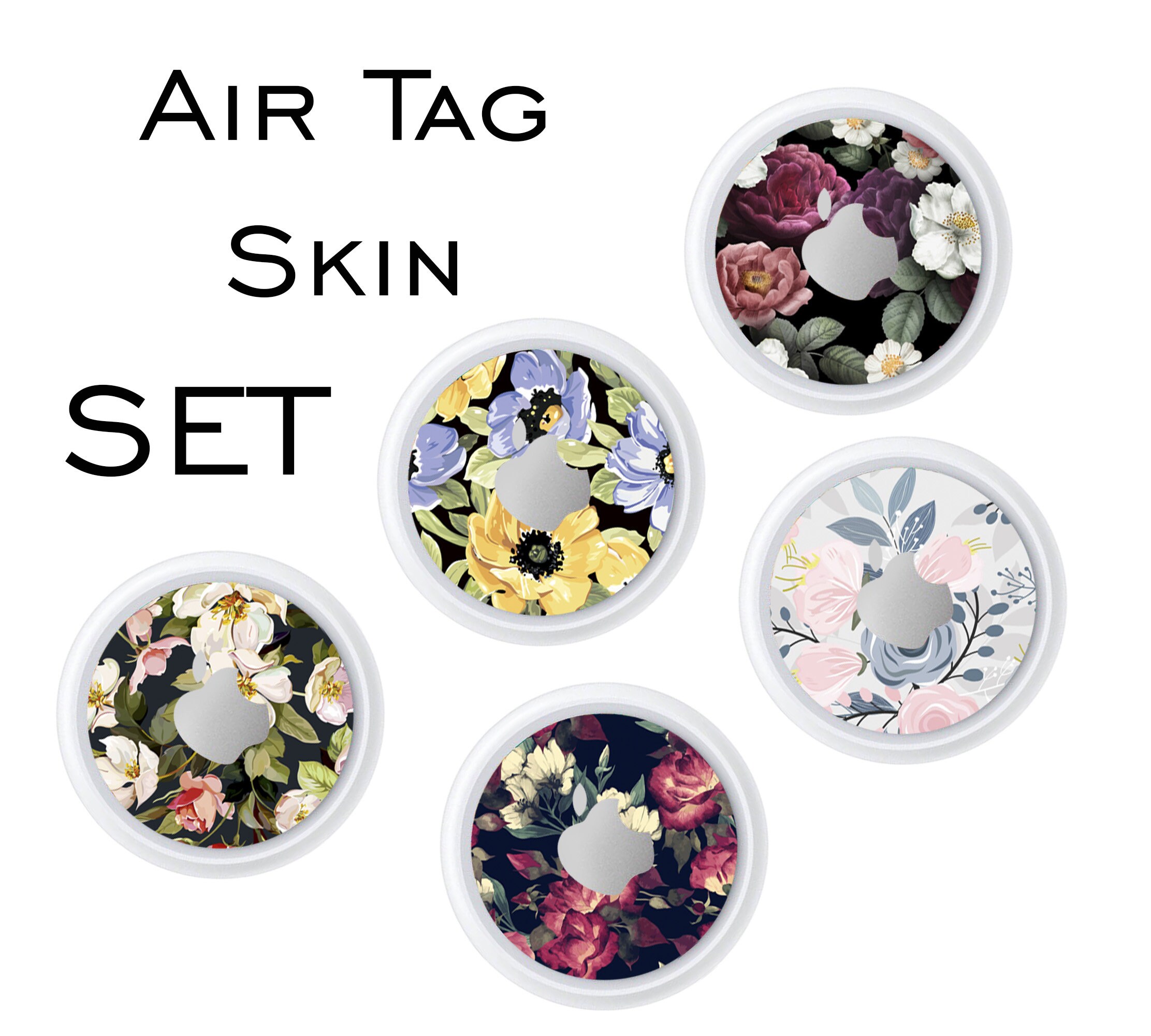 Stickers Apple Air Tag Tracker Vinyl Skins Set of 5 Skins - Etsy UK