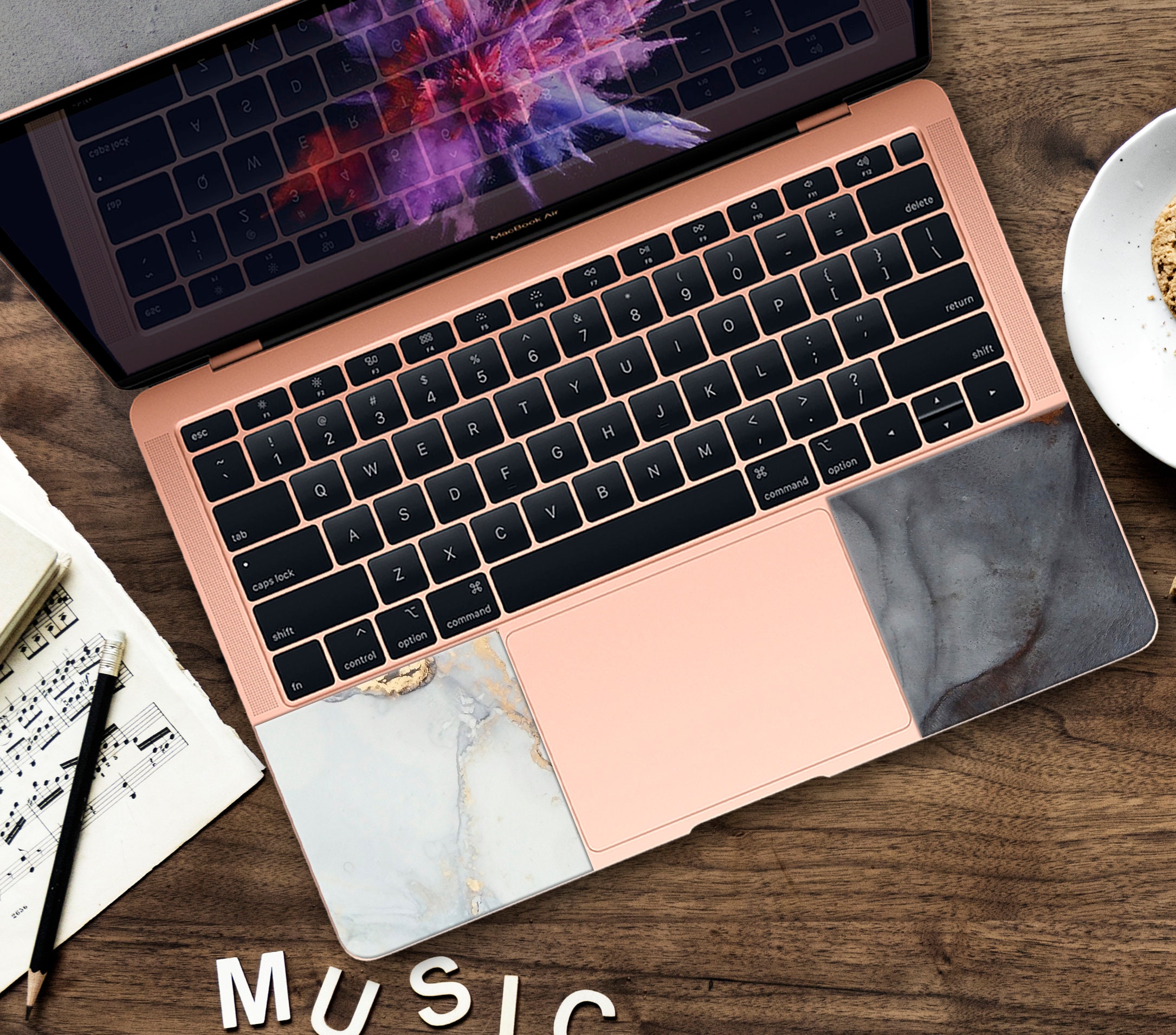 Grey Marble Oil Skins Macbook Laptop Hp Lenovo Asus Pattern - Etsy