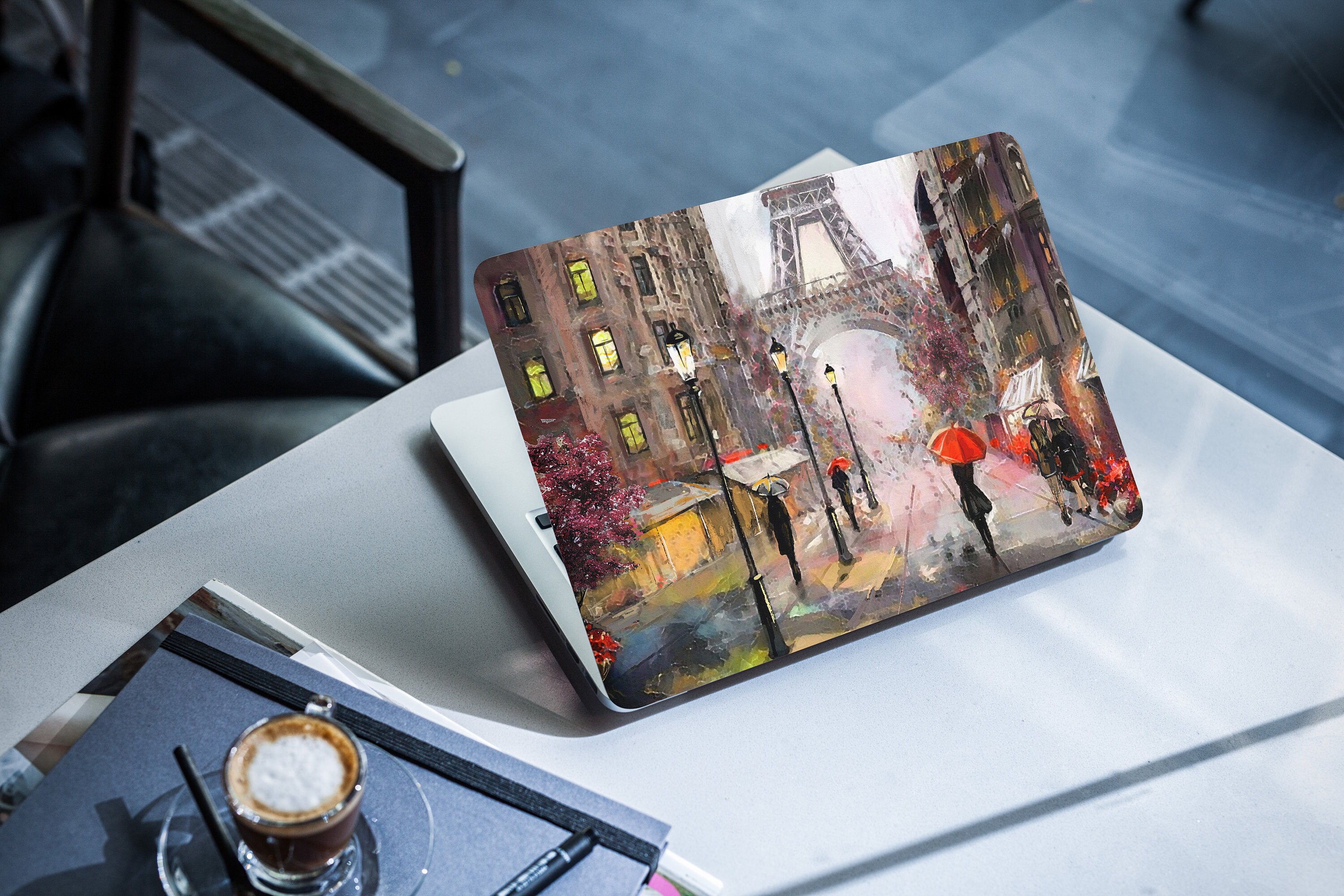 Paris Laptop Skins Chromebook HP Surface Eiffel Tower Vinyl | Etsy