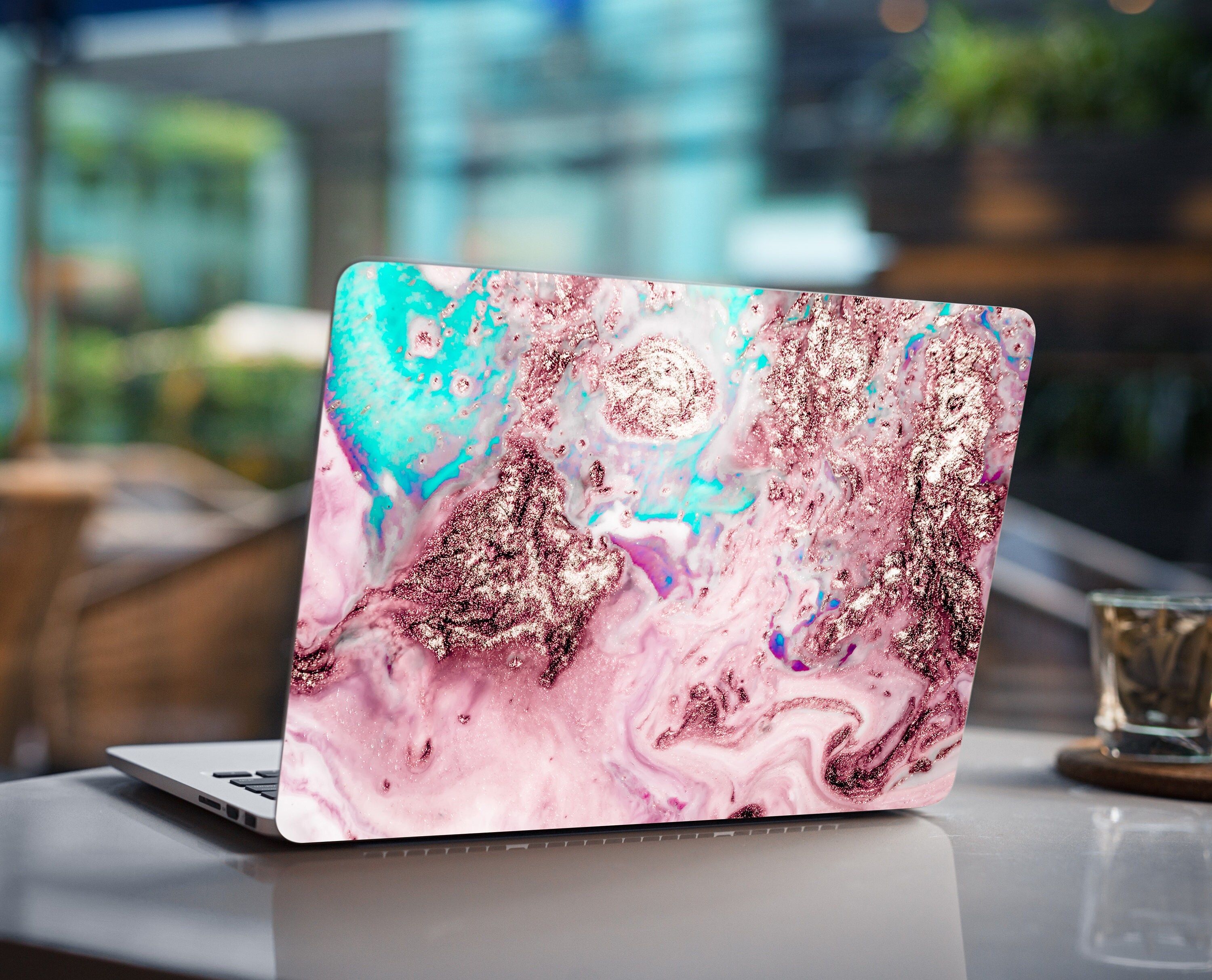 Pink Marble Texture Laptop Skin Computer Decals Sticker Full - Etsy