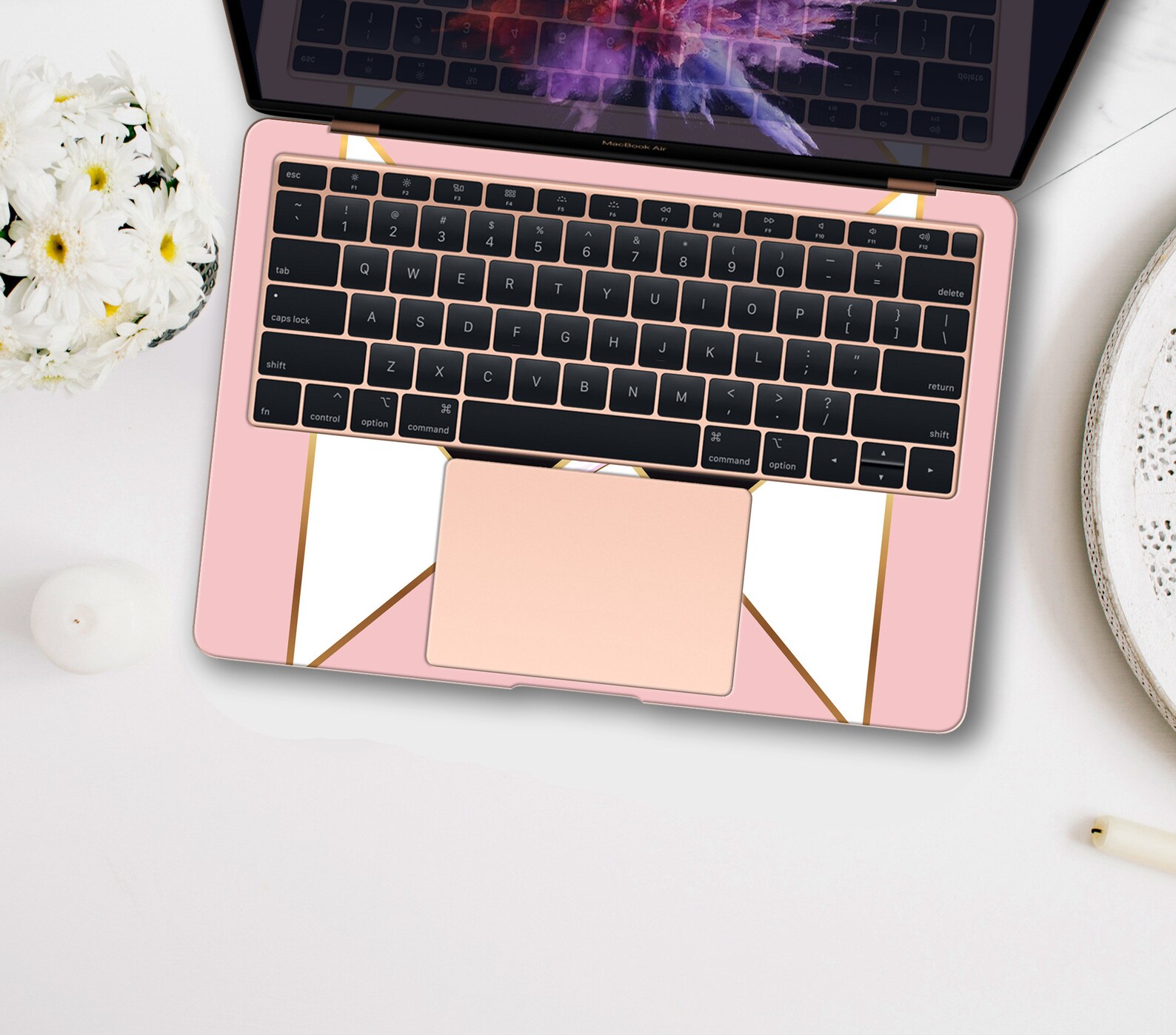 Marble Pink Skin Macbook Air 11 Inch Pro 15 Retina 2019 Gold | Etsy