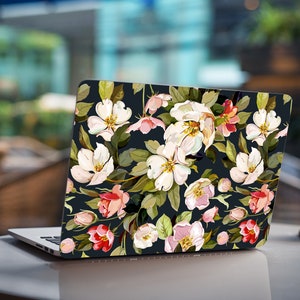 Blossom Colored Flowers Laptop Skins Notebook Vinyl Decal Dell Hp ...
