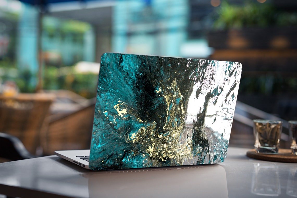 Green Gold Marble Laptop Skin Macbook Skins White Marble - Etsy