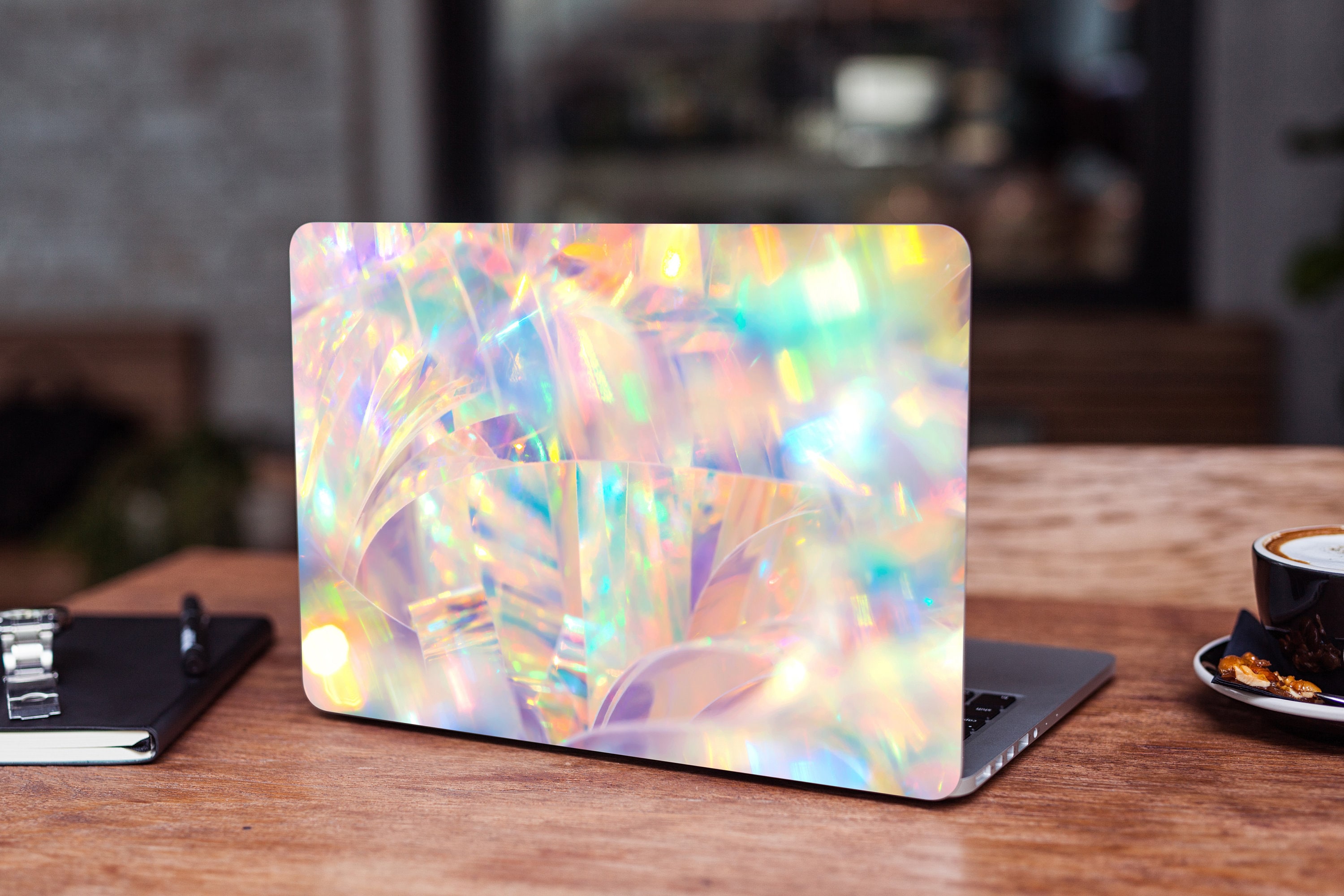 Pink Holographic Laptop Skins Asus Lenovo HP Golden Divorced - Etsy UK