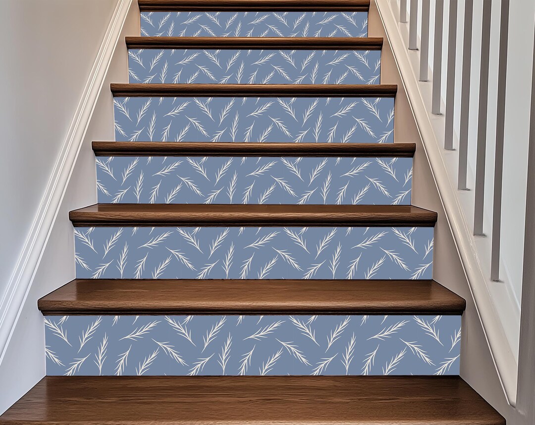Stair Riser Decals Flora, Pastel Pattern Stair Decals Staircase Decals ...