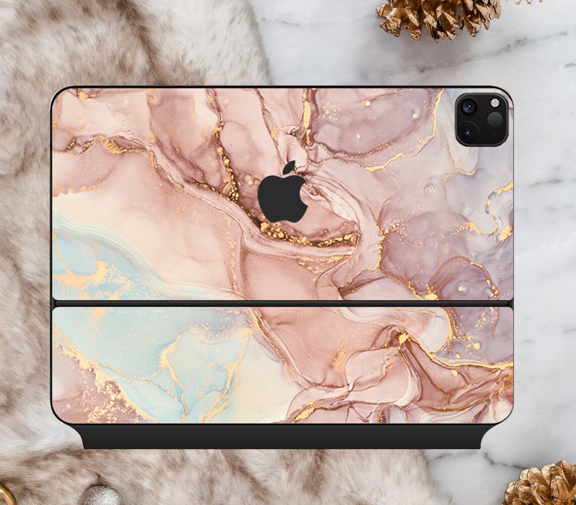Ipad Keyboard Pink Marble Skin Ipad 11 Gen 1/2/3 Magic | Etsy
