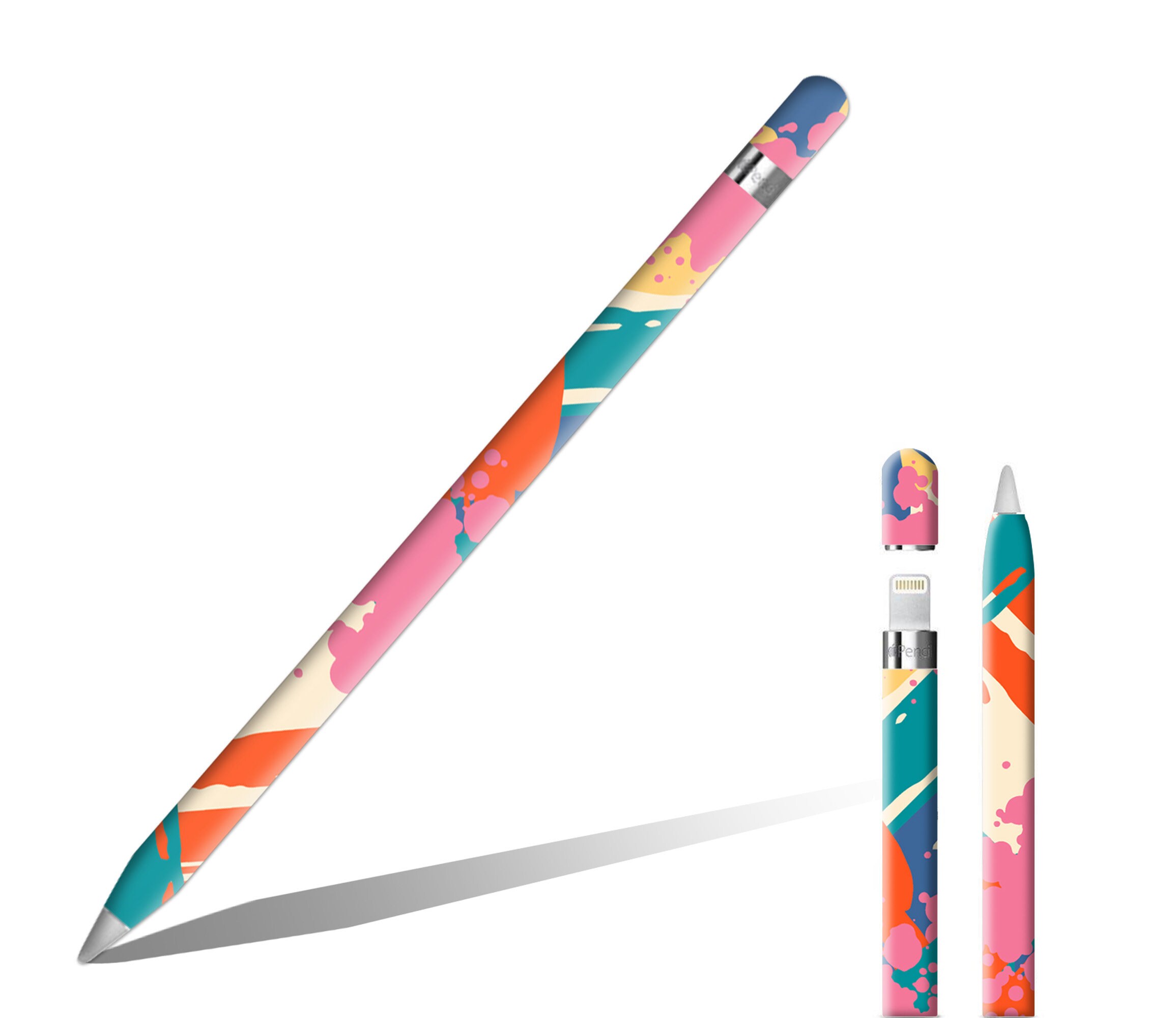 Stickers Apple Pencil Abstract Colored Skin Pattern Apple - Etsy UK