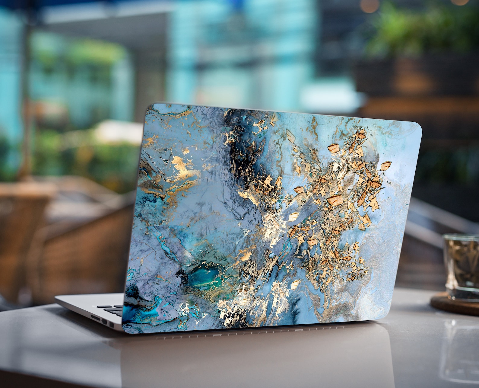 Light Blue Marble Laptop Skins Computer Decals Sticker Full - Etsy
