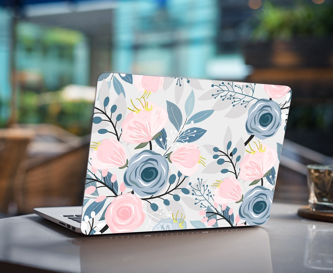 Watercolor Flowers Laptop Skins Pattern Notebook Vinyl - Etsy