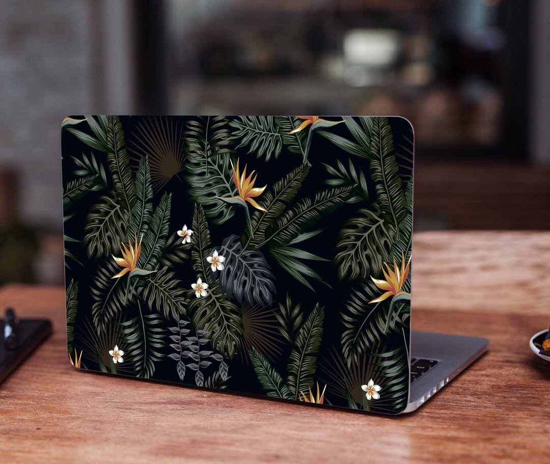 Dark Green Palm Leaves Skins Laptop Hp Lenovo Asus Tropical - Etsy