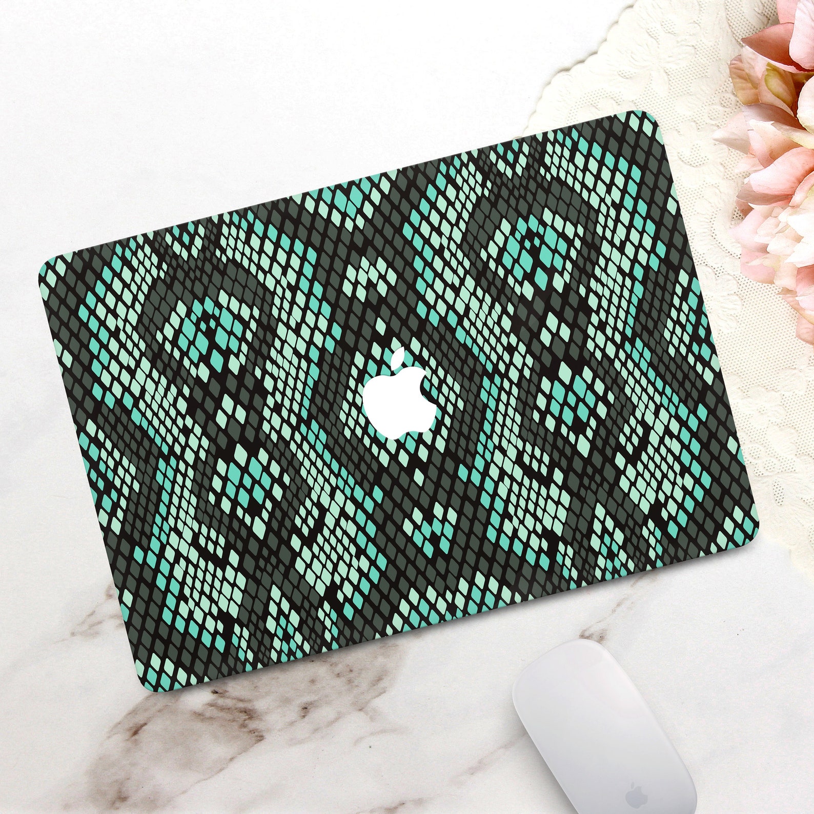 Snake Skins Macbook 12 Air 13 A1932 Green Vinyl Decal | Etsy