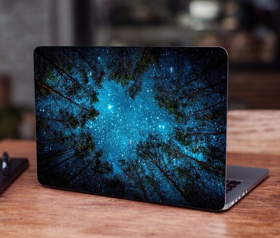 Dark Night Starry Sky Stickers Laptop 14 15.6 Decal | Etsy