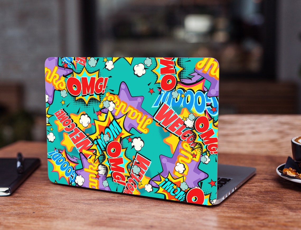 Cartoons Laptop Skin Sticker Cute Notebook Vinyl Decal Dell Hp | Etsy