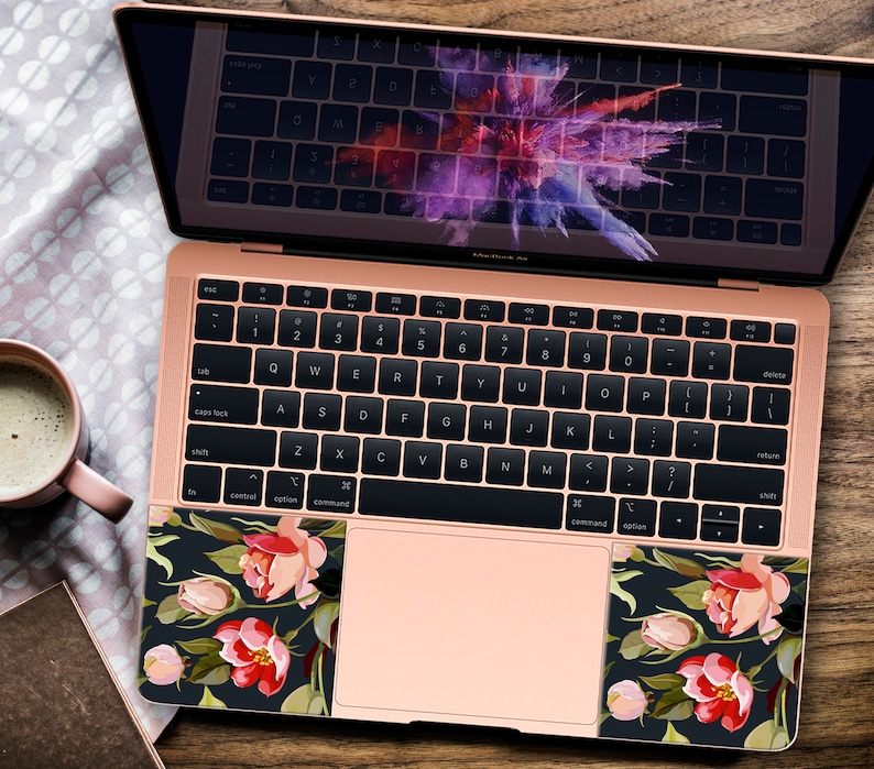 Blossom Colored Flowers Laptop Skins Notebook Vinyl Decal Dell - Etsy
