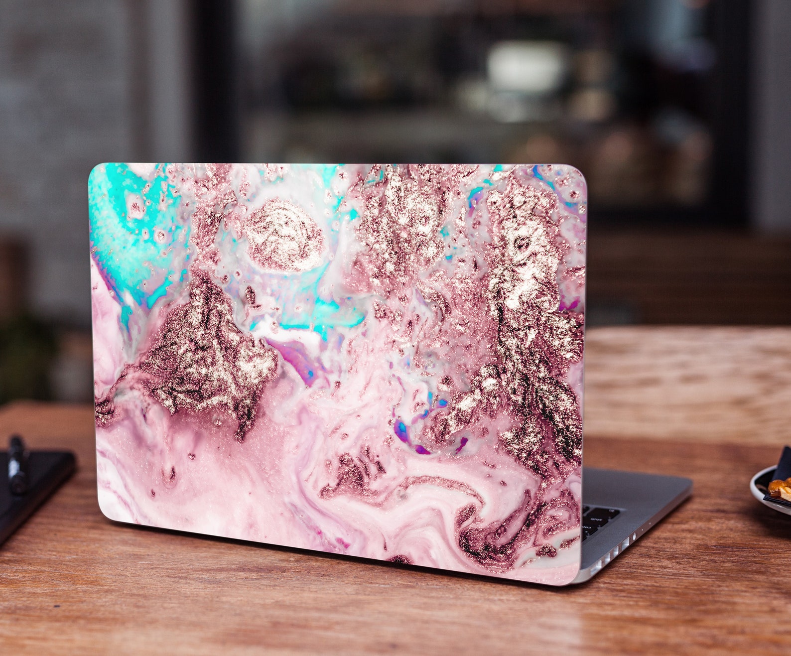 Pink Marble Texture Laptop Skin Computer Decals Sticker Full - Etsy
