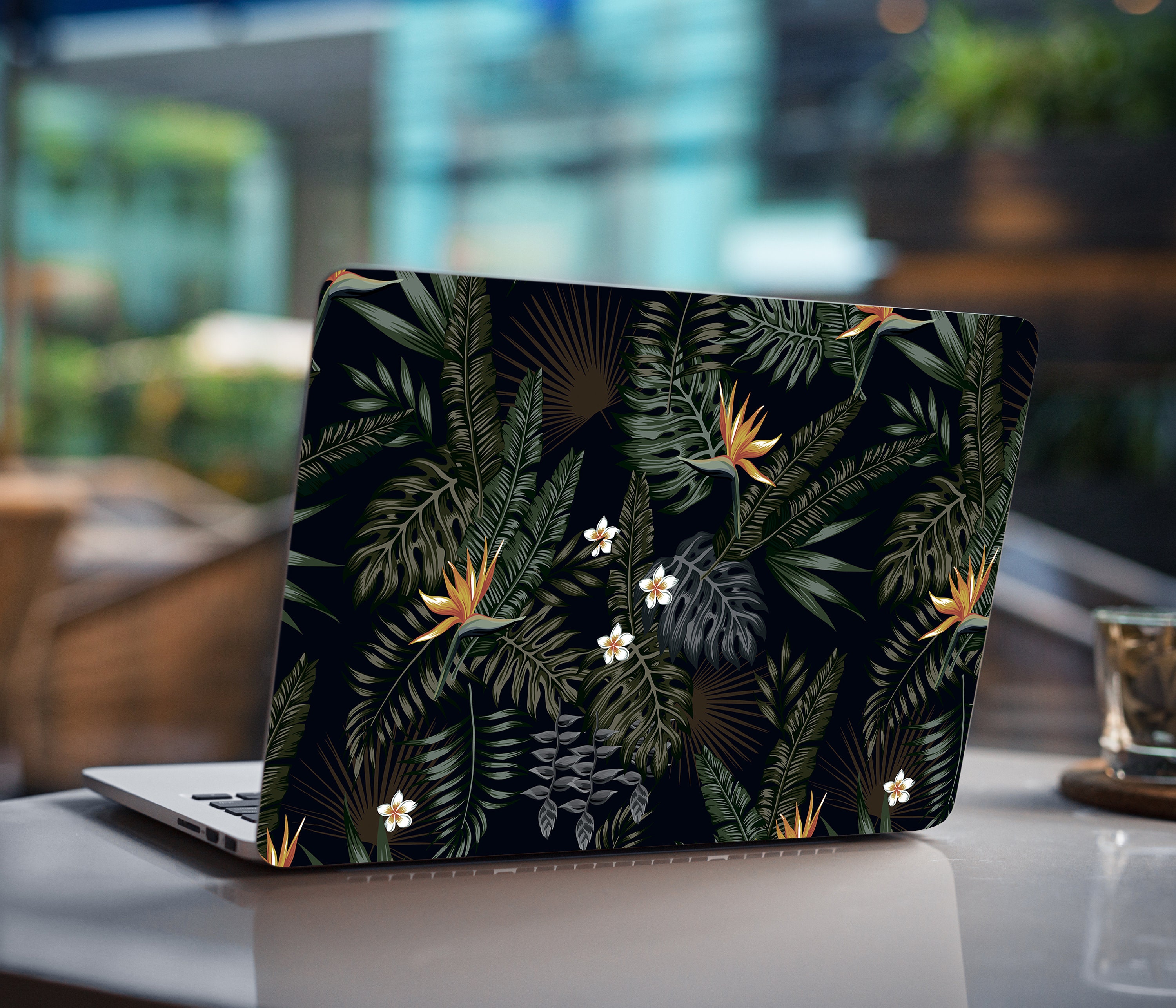 Dark Green Palm Leaves Skins Laptop Hp Lenovo Asus Tropical - Etsy