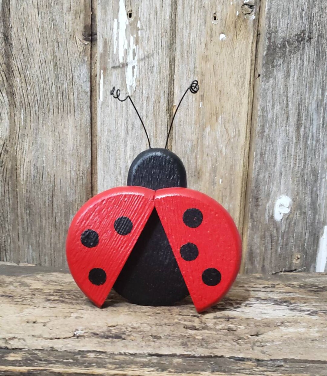 Wood Ladybug, Ladybug, Red Ladybug, Spring Decor, Wood Spring Decor ...