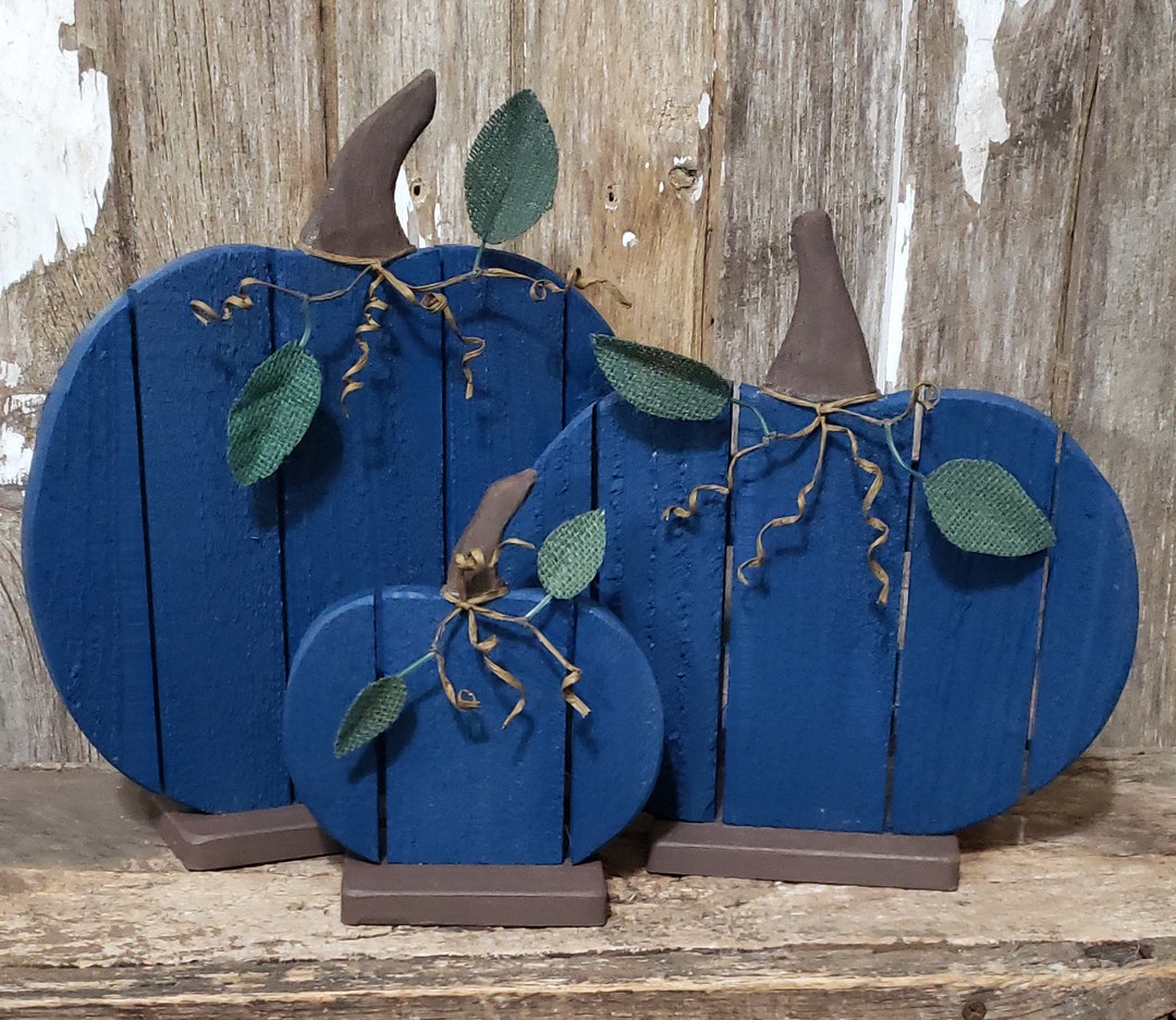 Fall Decor Pumpkins Rustic Pumpkins Pumpkins Full Set Wood Pumpkin