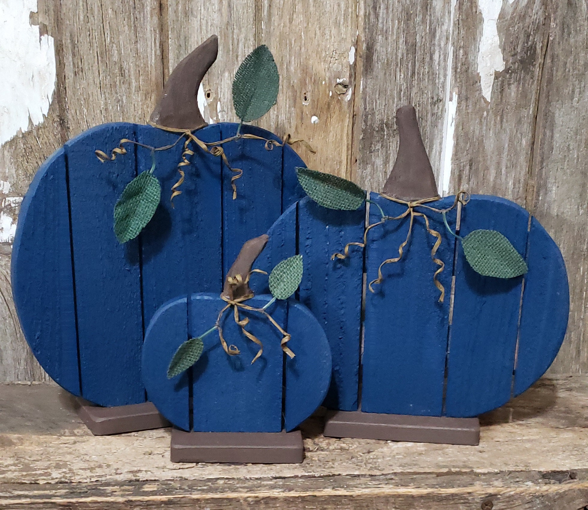 Fall Decorpumpkins Rustic Pumpkins Pumpkins-full Set Wood - Etsy