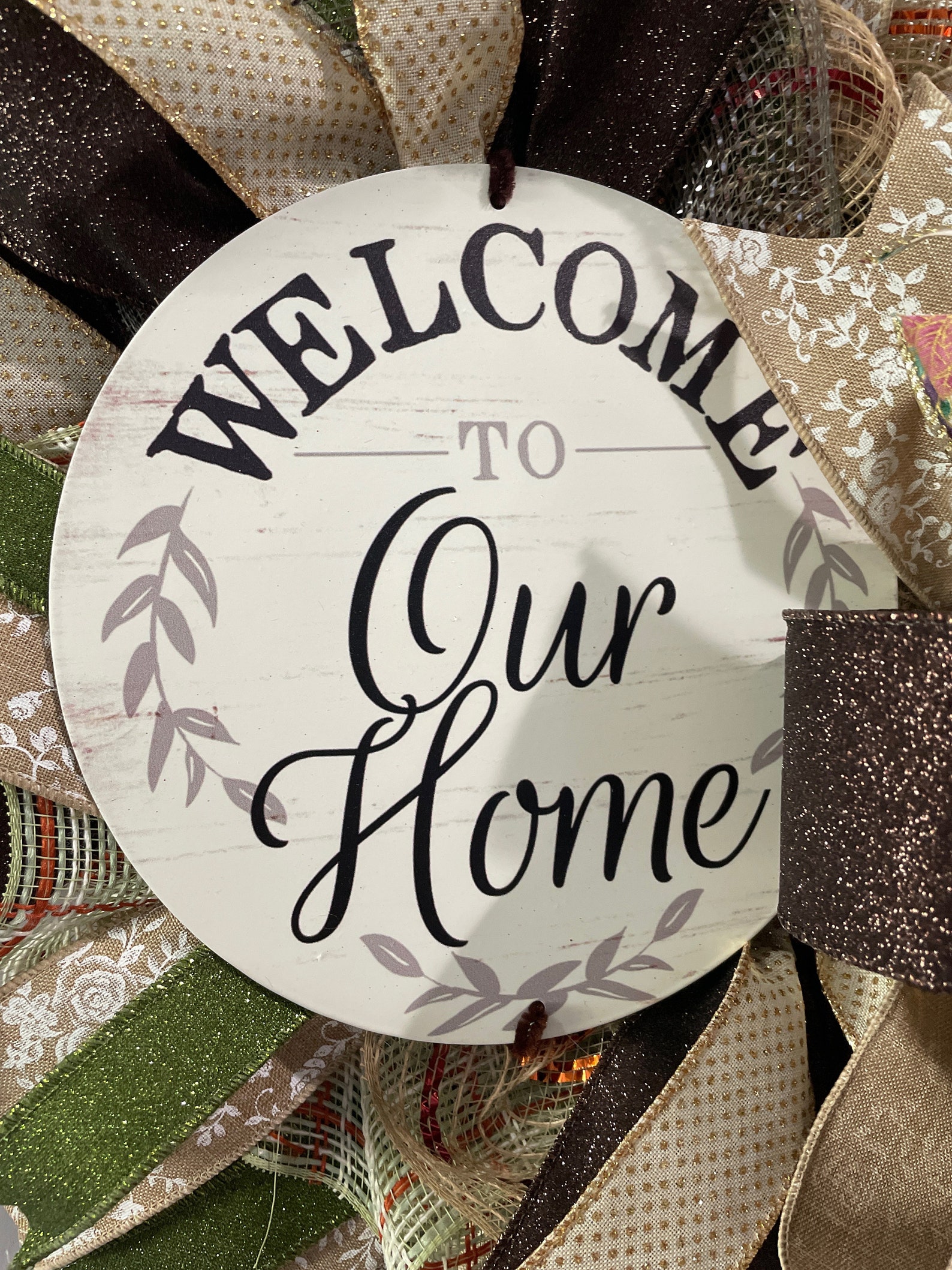 Welcome Wreath, Welcome to Our Home, Front Door Decor, Spring Decor ...