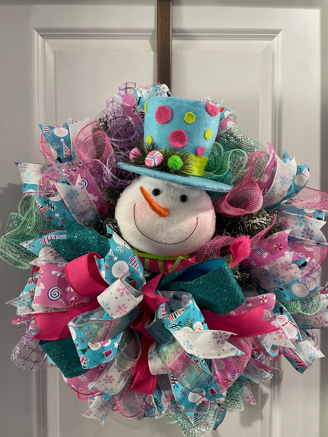 Country Christmas, Snowman, Snowman Wreath, Wreath, Christmas, Holiday ...