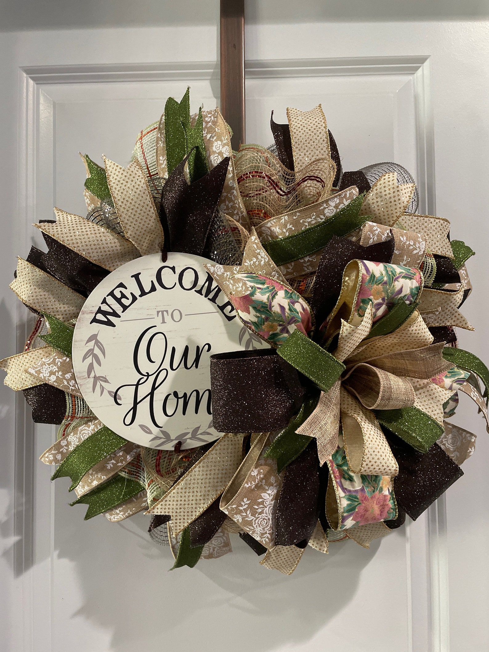 Welcome Wreath, Welcome to Our Home, Front Door Decor, Spring Decor ...