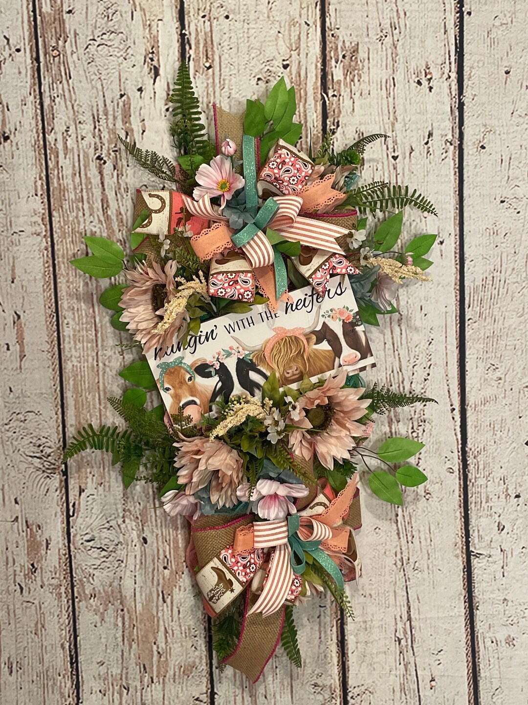 Cow Swag, Everyday Swag, Hanging With the Heifers, Cow Decor, Highland ...