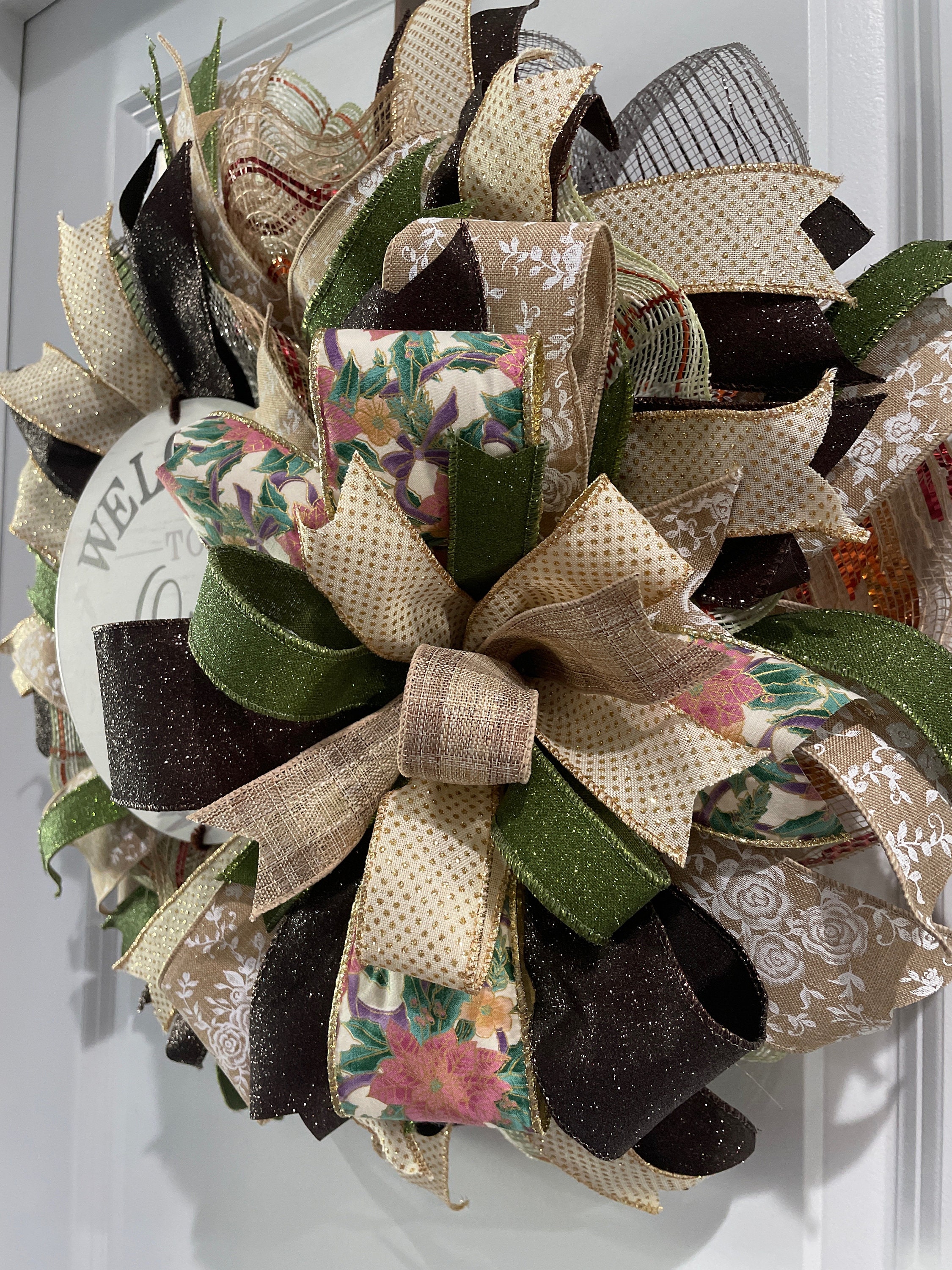 Welcome Wreath, Welcome to Our Home, Front Door Decor, Spring Decor ...