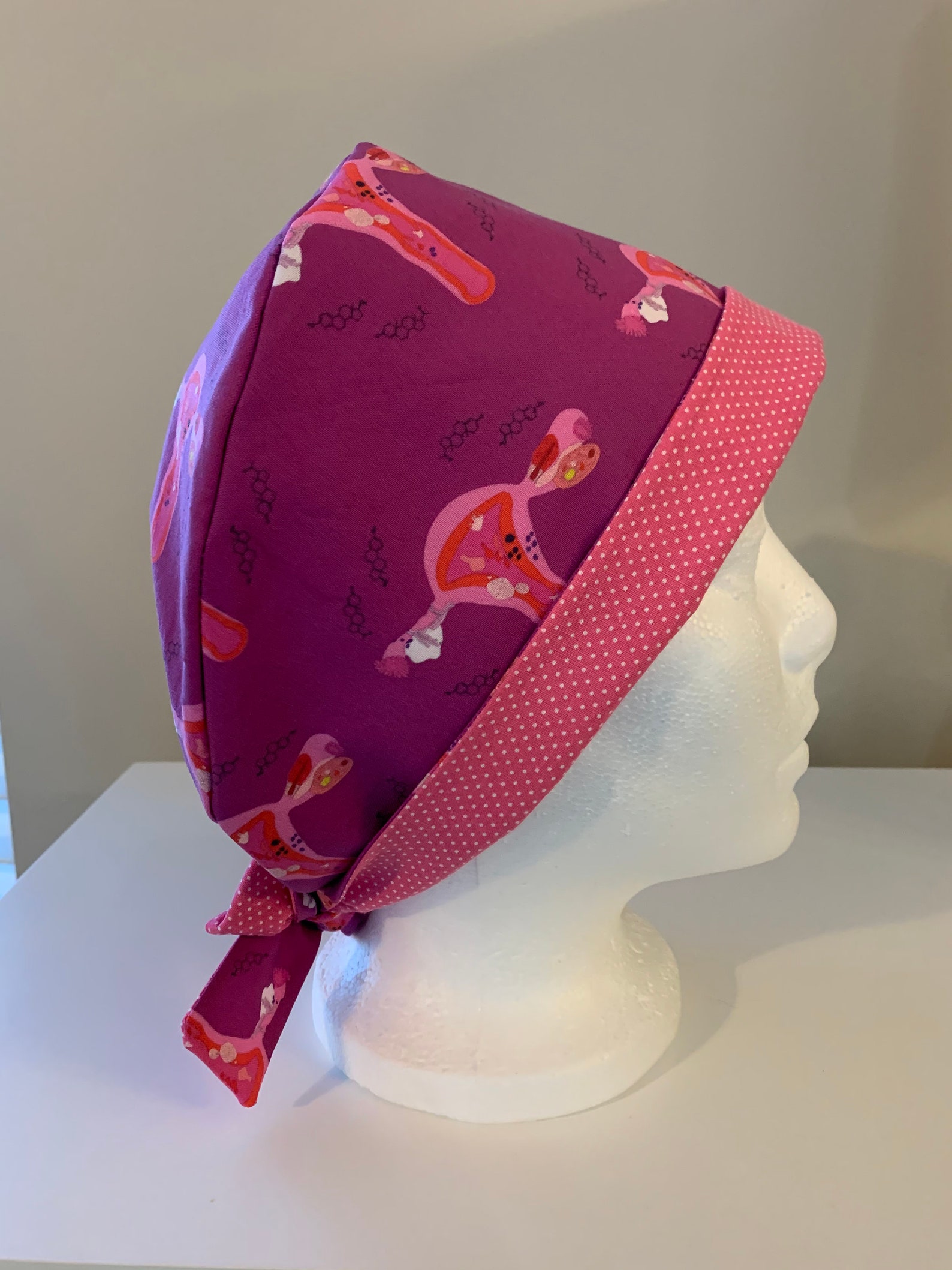 OB/GYN Uterus With Pathology Pixie Scrub Hat | Etsy