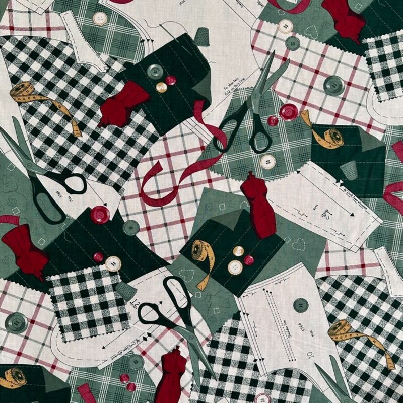 Sewing Theme Fabric - Etsy
