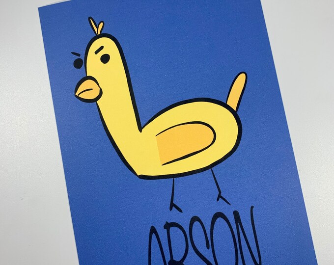 PRINT Arson Chicken 5x7 - Etsy