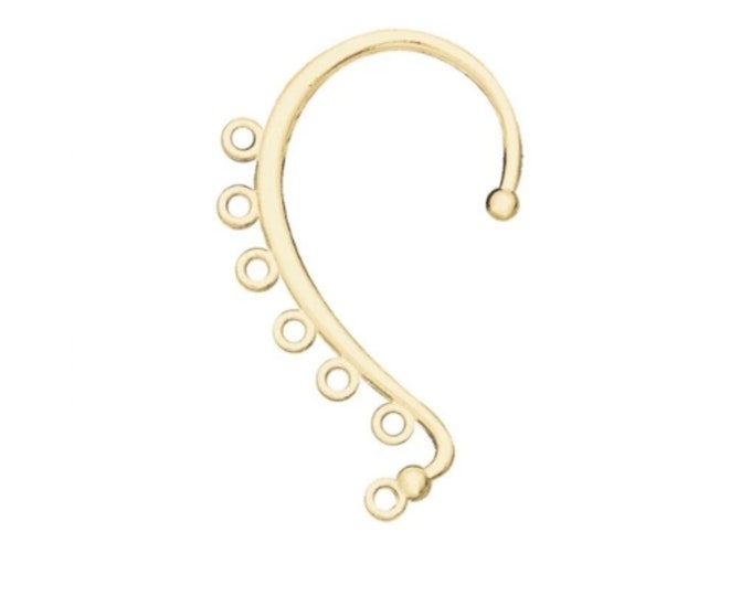 Ear Wrap Finding KC Gold Color ear Cuff DIY One Pair. - Etsy