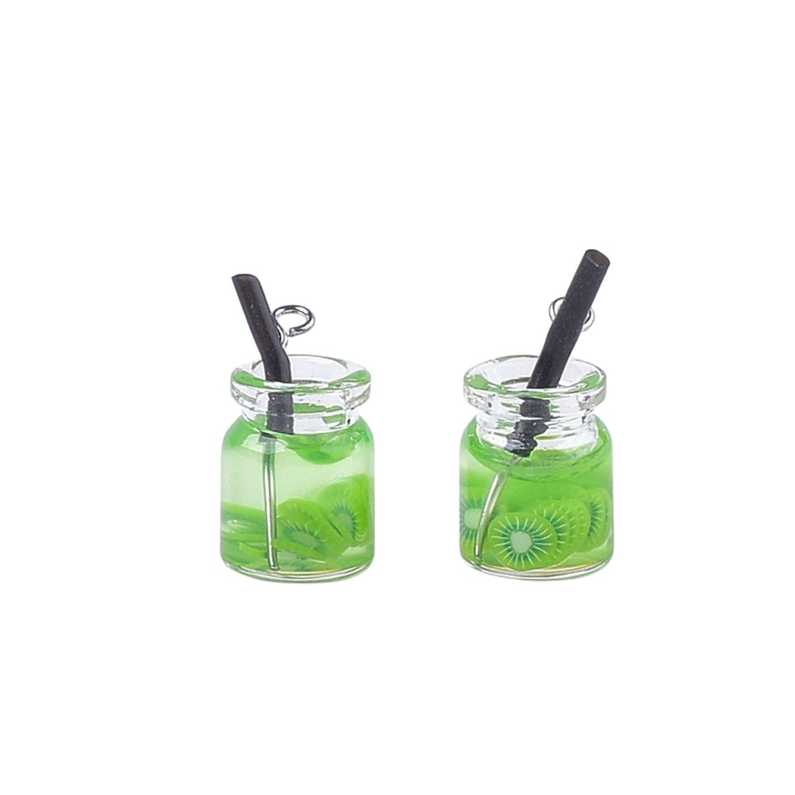 Mixed Mini Resin Fruit Tea Charm 12 Pieces in Pairs Glass - Etsy