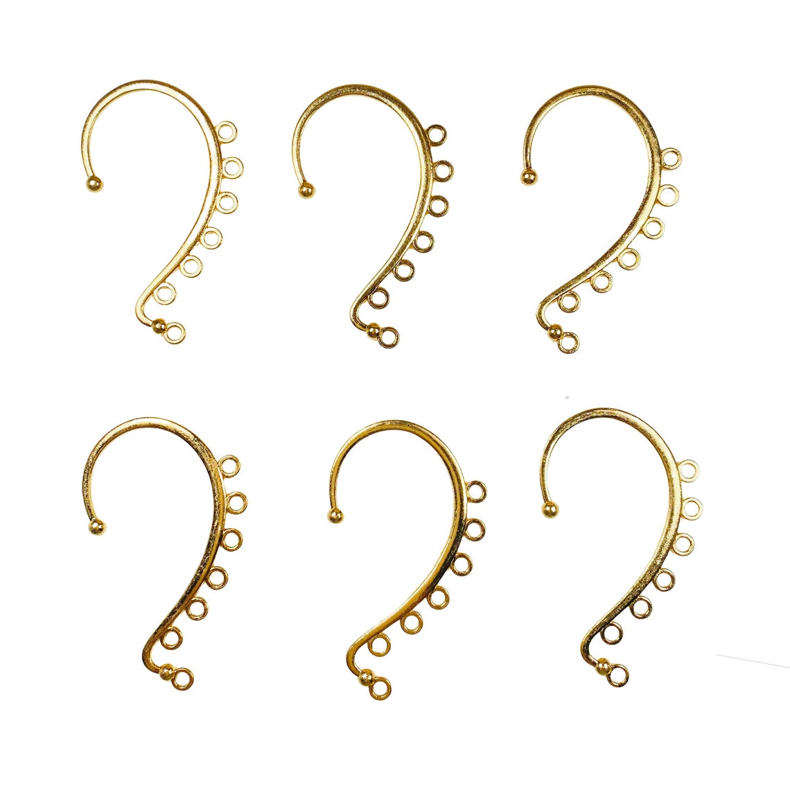 Ear Wrap Finding KC Gold Color ear Cuff DIY One Pair. - Etsy