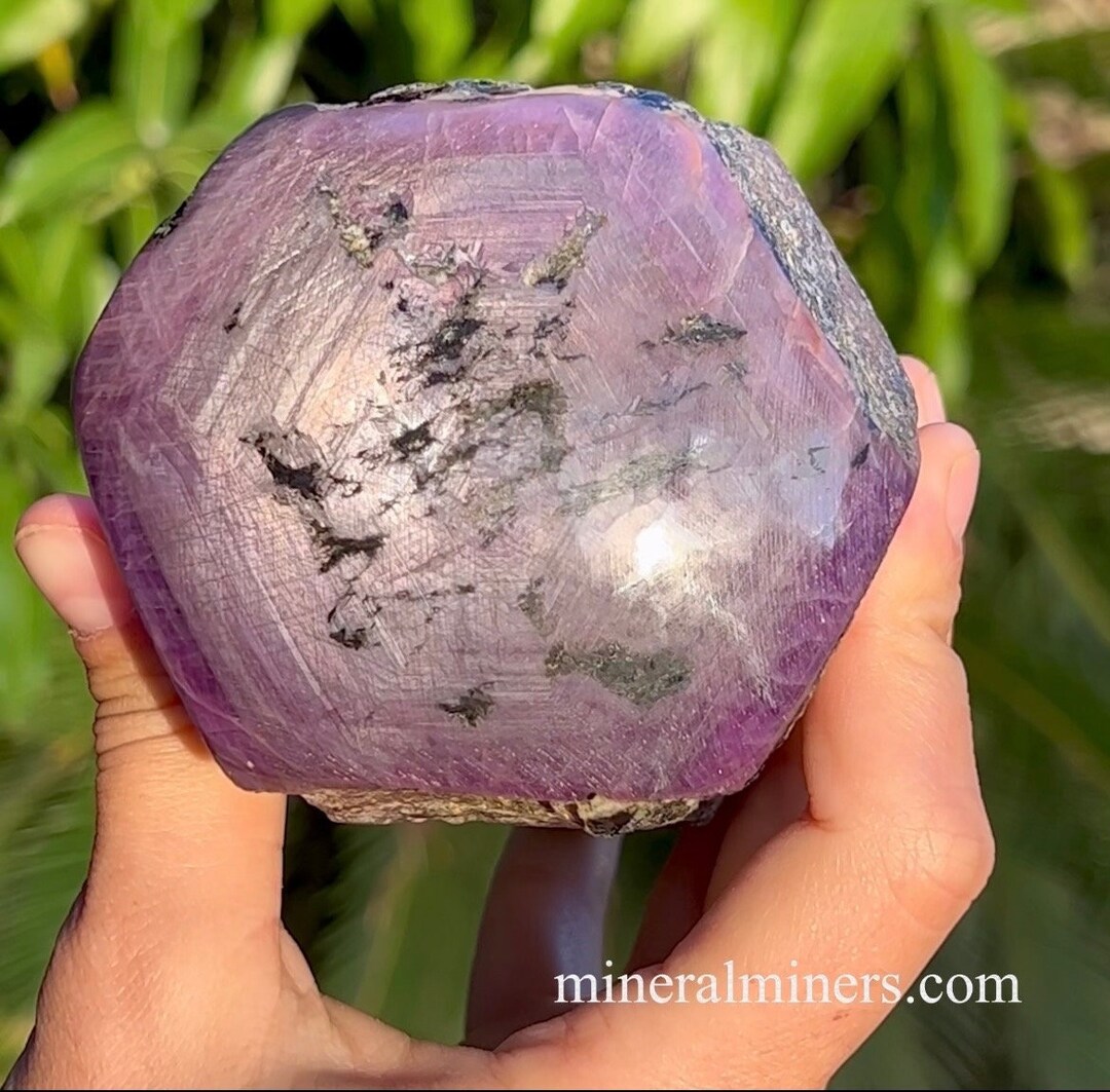 Giant Ruby Crystal, 5800 Carat Untreated Ruby Specimen, Purple Sapphire ...