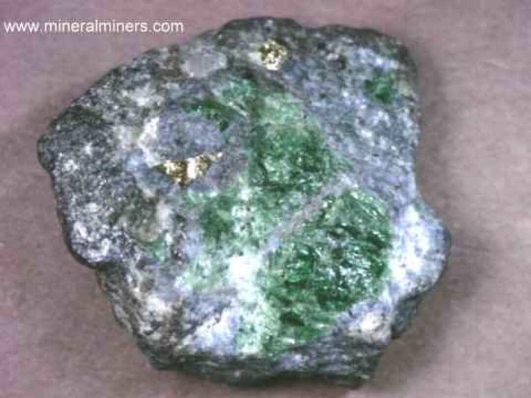 Tsavorite Green Garnet in Tanzanite Matrix, Green Garnet Crystal, Raw ...