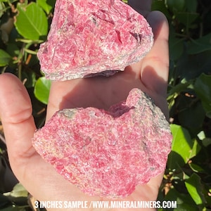 Rhodonite Specimens Natural Color Rhodonite Pink Rhodonite - Etsy