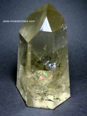 Citrine Polished Crystal, Gem-grade Natural Color Yellow Citrine ...
