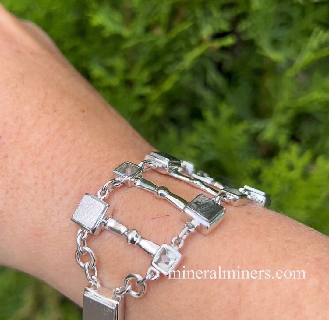 Gibeon Etched Meteorite Bracelet, Unisex Meteorite Jewelry, Sikhote ...