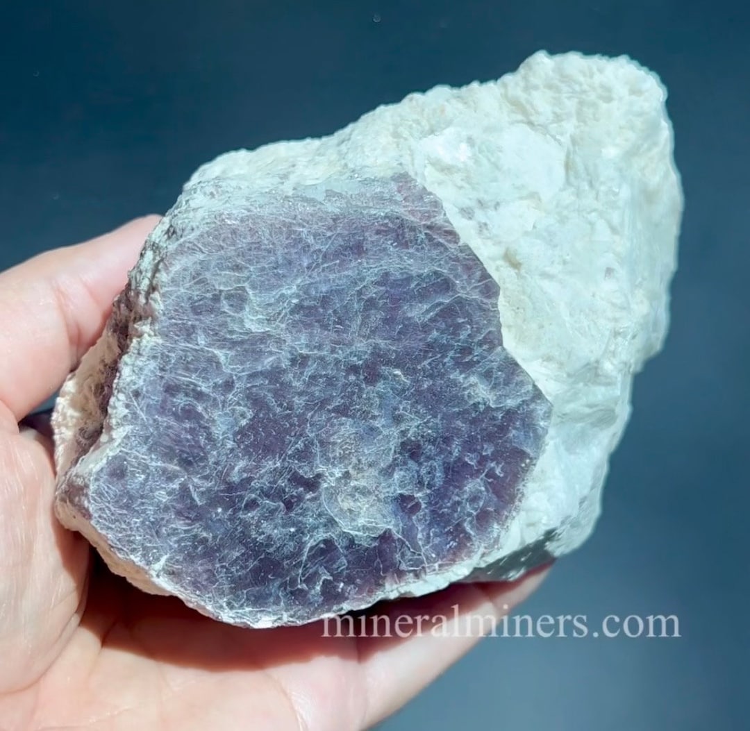 Pink Lepidolite Mica in Albite Matrix, Raw Pink Lepidolite, Lepidolite ...