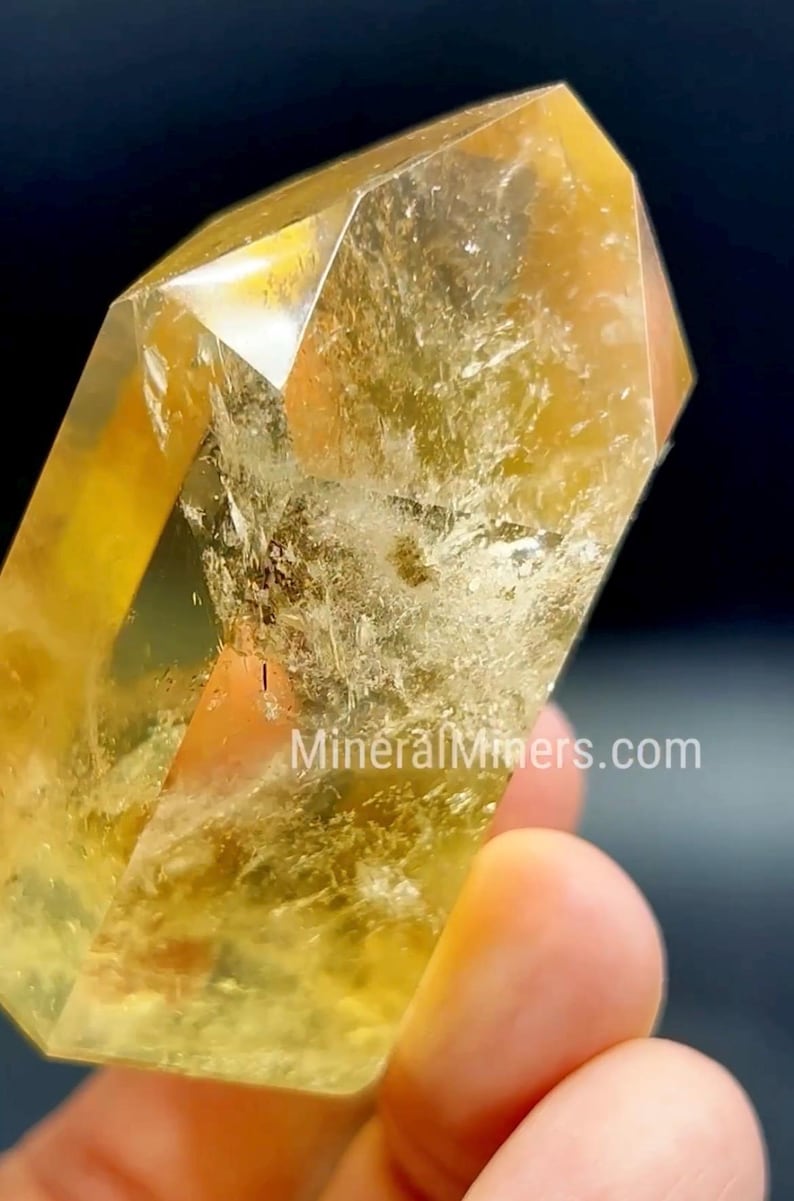 Golden Citrine Crystal, Natural Color Citrine, Untreated Genuine ...