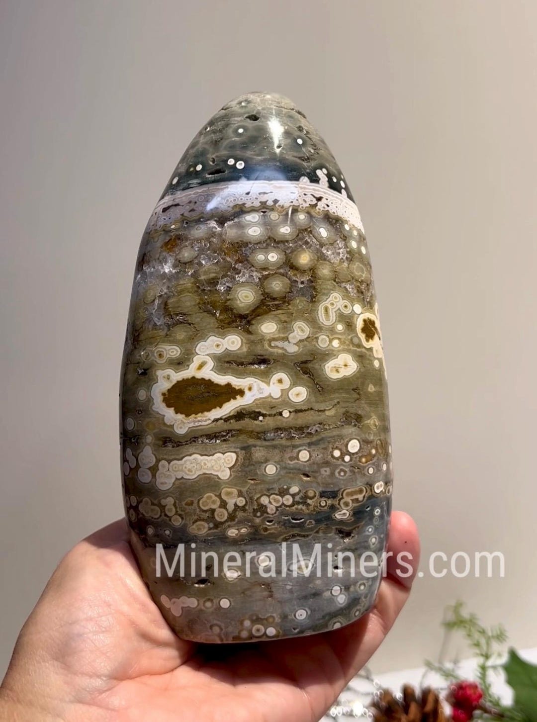 Ocean Jasper Freeform, Collector Ocean Jasper Sculpture, Handmade ...