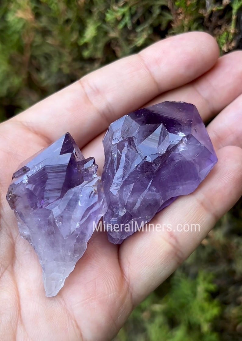 Amethyst Crystals, Small Size Crystals, 2 Inch Natural Color Amethyst ...