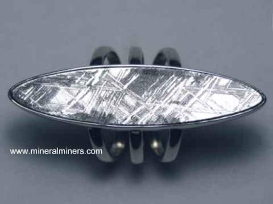 Meteorite Ring, Genuine Meteorite Jewelry, Gibeon Meteorite ...