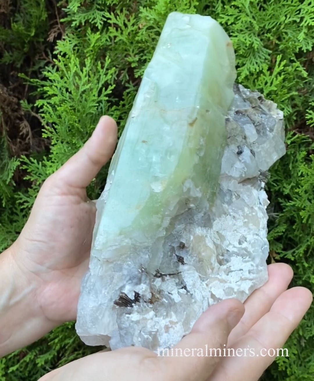 Large Aquamarine Crystal, Natural Raw Brazilian Aquamarine, Genuine ...